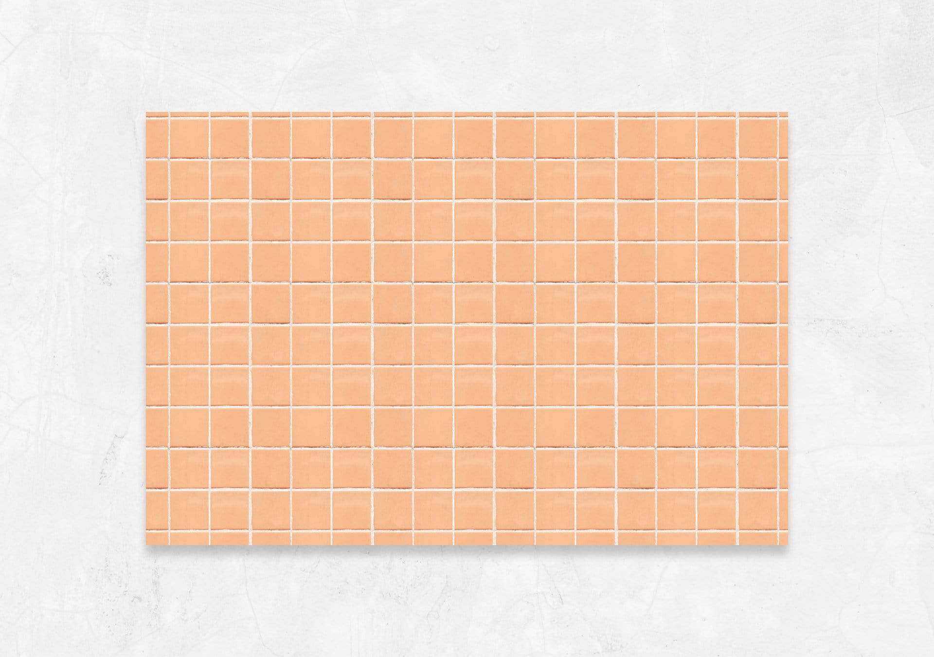 Peach Square Tile Small Vinyl Photography Backdrops