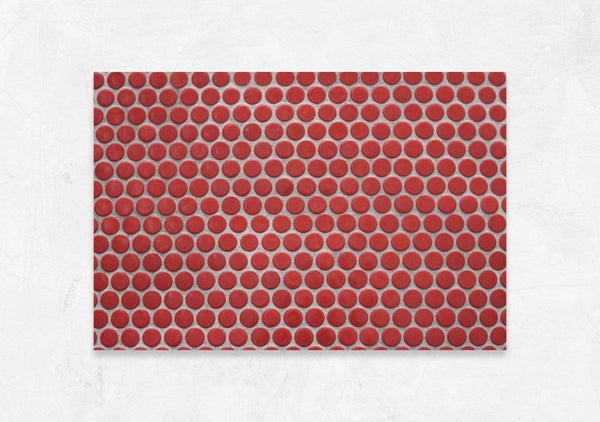 Red Penny Tile Vinyl Photography Backdrops
