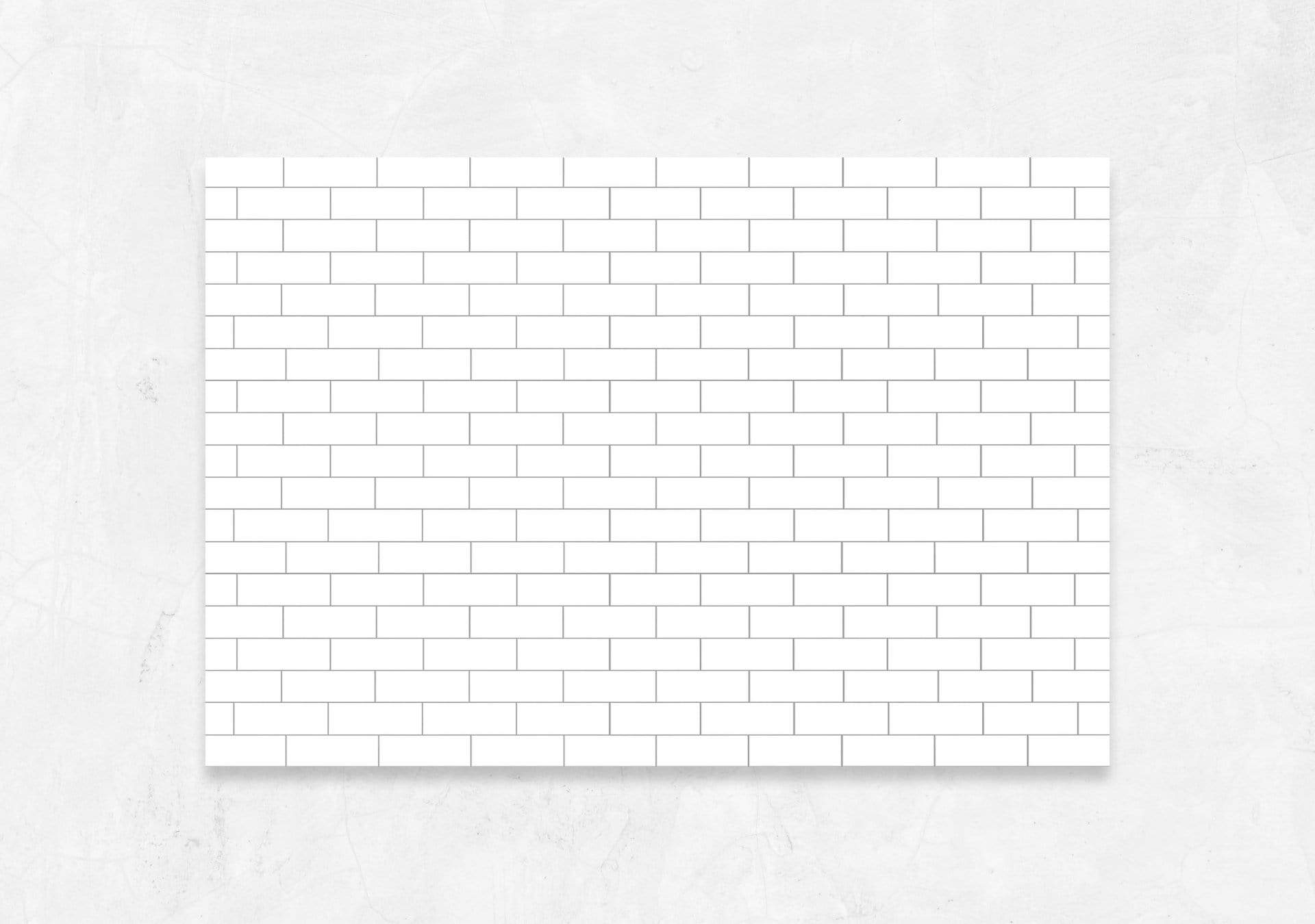 White Subway Tile Vinyl Photography Backdrops