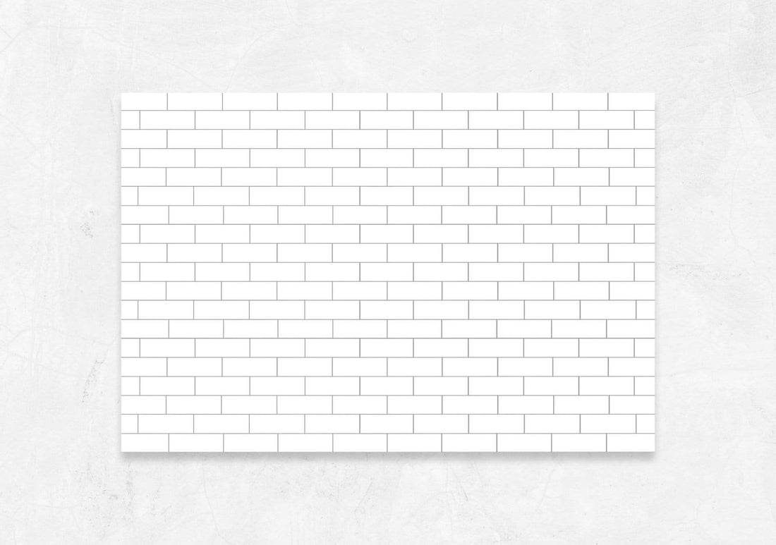 White Subway Tile Vinyl Photography Backdrops