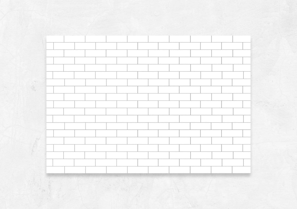 White Subway Tile Vinyl Photography Backdrops