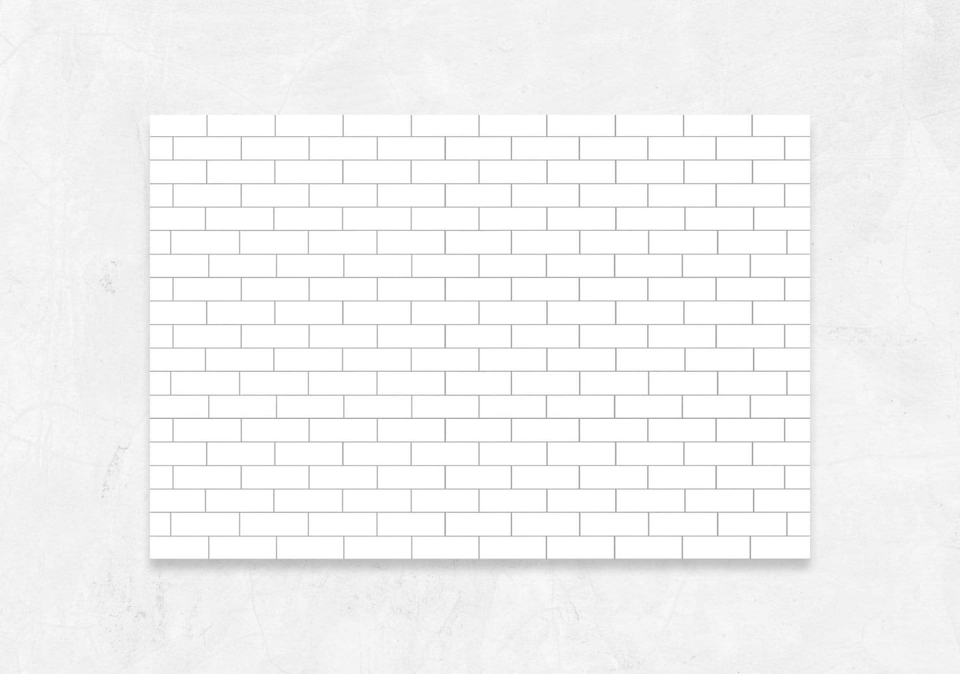 White Subway Tile Vinyl Photography Backdrops