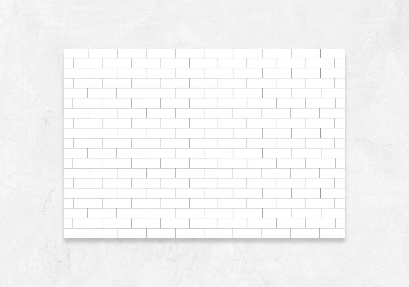 White Subway Tile Vinyl Photography Backdrops