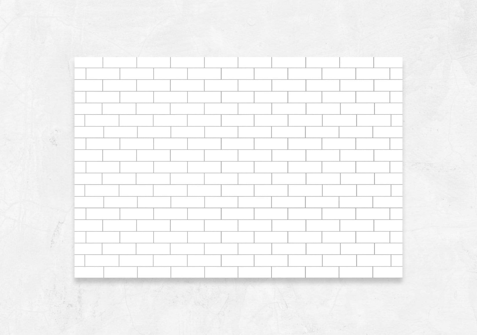 White Subway Tile Vinyl Photography Backdrops