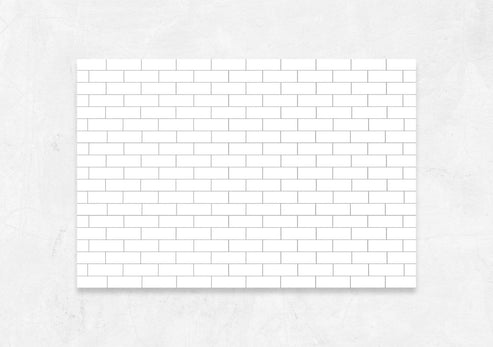 White Subway Tile Vinyl Photography Backdrops