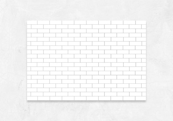 White Subway Tile Vinyl Photography Backdrops