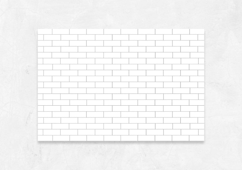 White Subway Tile Vinyl Photography Backdrops